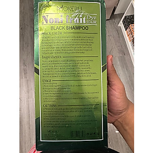 XINGYUSP Mokeru Organic Natural Fast Hair Dye, Only 5 Minutes Noni Plant Black Shampoo 500ml