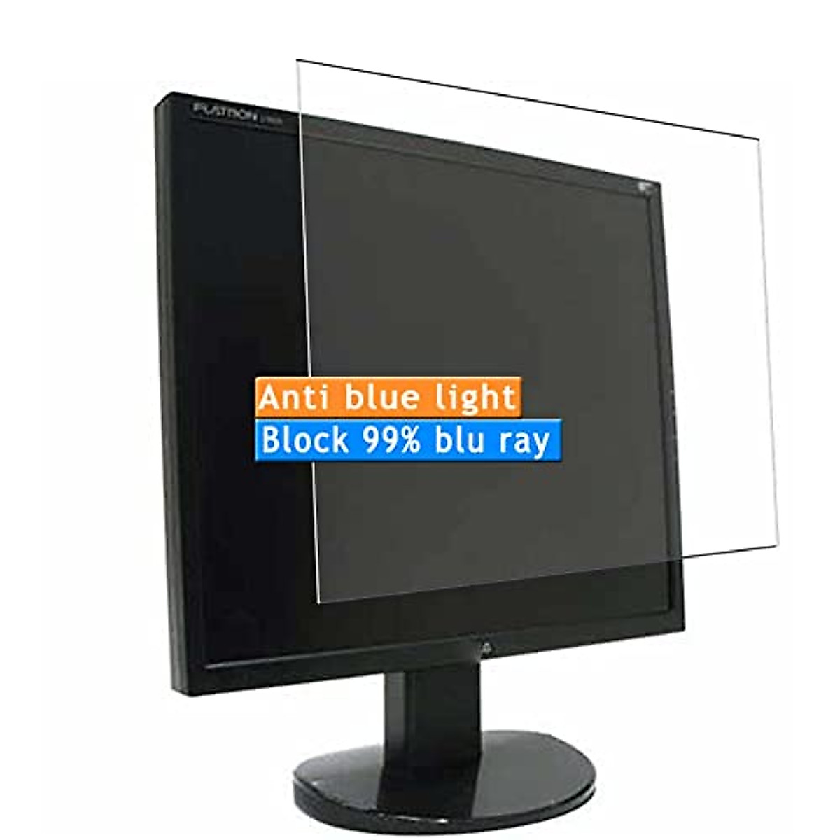 Vaxson 2-Pack Anti Blue Light Screen Protector, compatible with LG L1770HQ-BF 17" Monitor TPU Film Protectors Sticker [ Not Tempered Glass ]