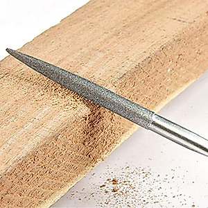 10-Piece Mini Diamond Needle File Set (6" Total Length 150 Grit Diamond File) by Kalim