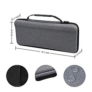 Aproca Hard Storage Travel Storage Case, for Logitech K780 Multi-Device Wireless Keyboard (Grey)