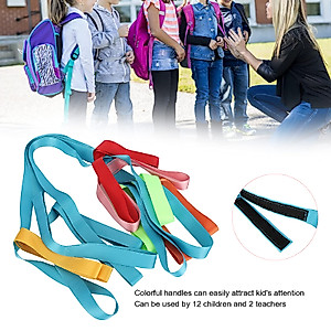 Walking Rope, Baby Kids Walking Rope Anti‑lost Colorful Handles Safety Harnesses Leashes Safety Line Rope for Preschool Daycare Walking Harness Child Leash Wrist Leash Harness Walking Leash