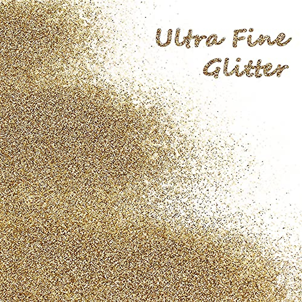 Metallic Fine Glitter, 150g Multipurpose Extra Fine Craft Glitter for Resin Arts and Crafts, Body Nail Art Eye Face Hair, Holographic Glitter for Epoxy Tumbler, Slime Making (Light Gold)
