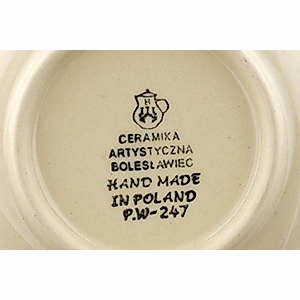 Polish Pottery Mini Plate made by Ceramika Artystyczna (Little Flowers Theme) + Certificate of Authenticity