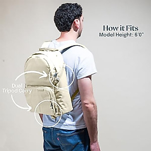 BREVITE - The Jumper - Compact Camera Backpacks for Photographers - A Minimalist & Travel-friendly Photography Backpack Compatible With Both Laptop & DSLR Accessories 18L (Boulder Tan)