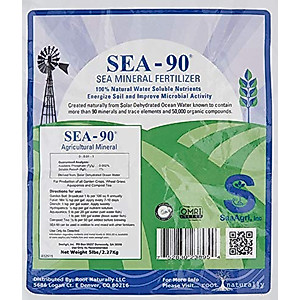 Root Naturally Sea-90 Ocean Mineral Organic Fertilizer - 5 Lb