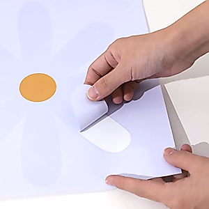 Daisy Wall Decal Flower Vinyl Wall Decals - Big Daisy Stickers for Kids Nursery Wall Art Bedroom Living Room Classroom Decor - Set of 10 Wall Art kit