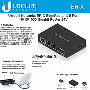 Ubiquiti Networks Networks Ethernet Networks Router (ER-X), dual band, Black