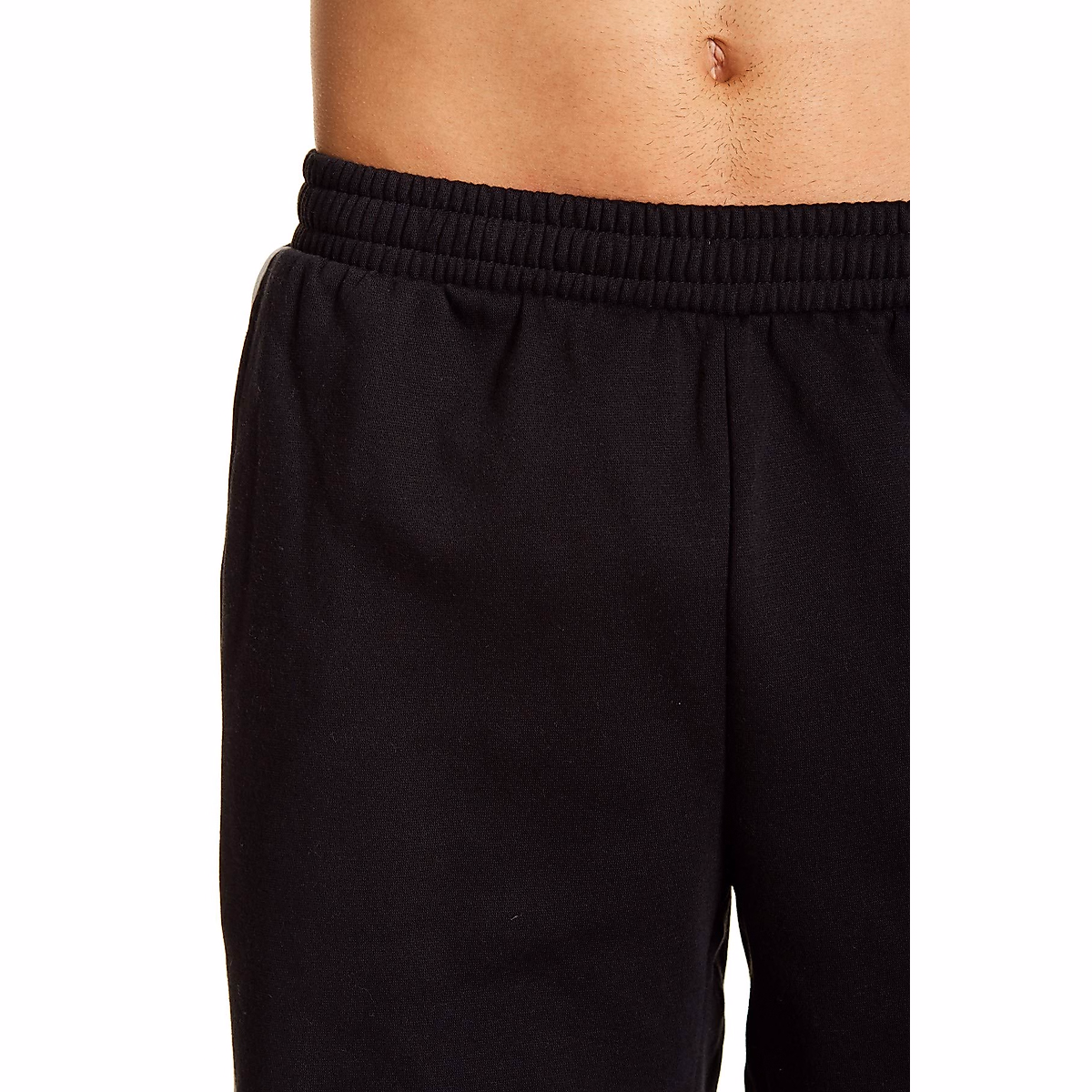 adidas Men's Athletics Essential Cotton Shorts, Black/White, Small