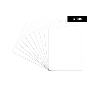 Crescent Colored Mat Board, 20 x 32 Inches, Smooth Black 921A, Pack of 10 - 405225