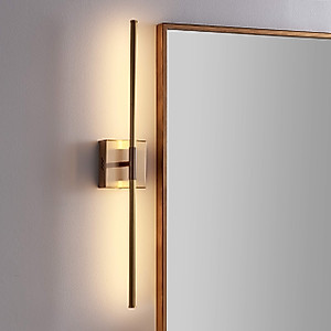 JONATHAN Y JYL7022B Makena 28" Dimmable Integrated LED Metal Wall Sconce, Minimalistic,Modern,Contemporary 3000K LED Bulbs for Bedroom, Living Room, Bathroom Hallway, Gold