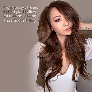 Voloom Petite 1” Inch Professional Volumizing Ceramic Hair Iron | for Medium Length or Fine Texture Hair Volume | Adjustable Temp | Auto Shut-Off