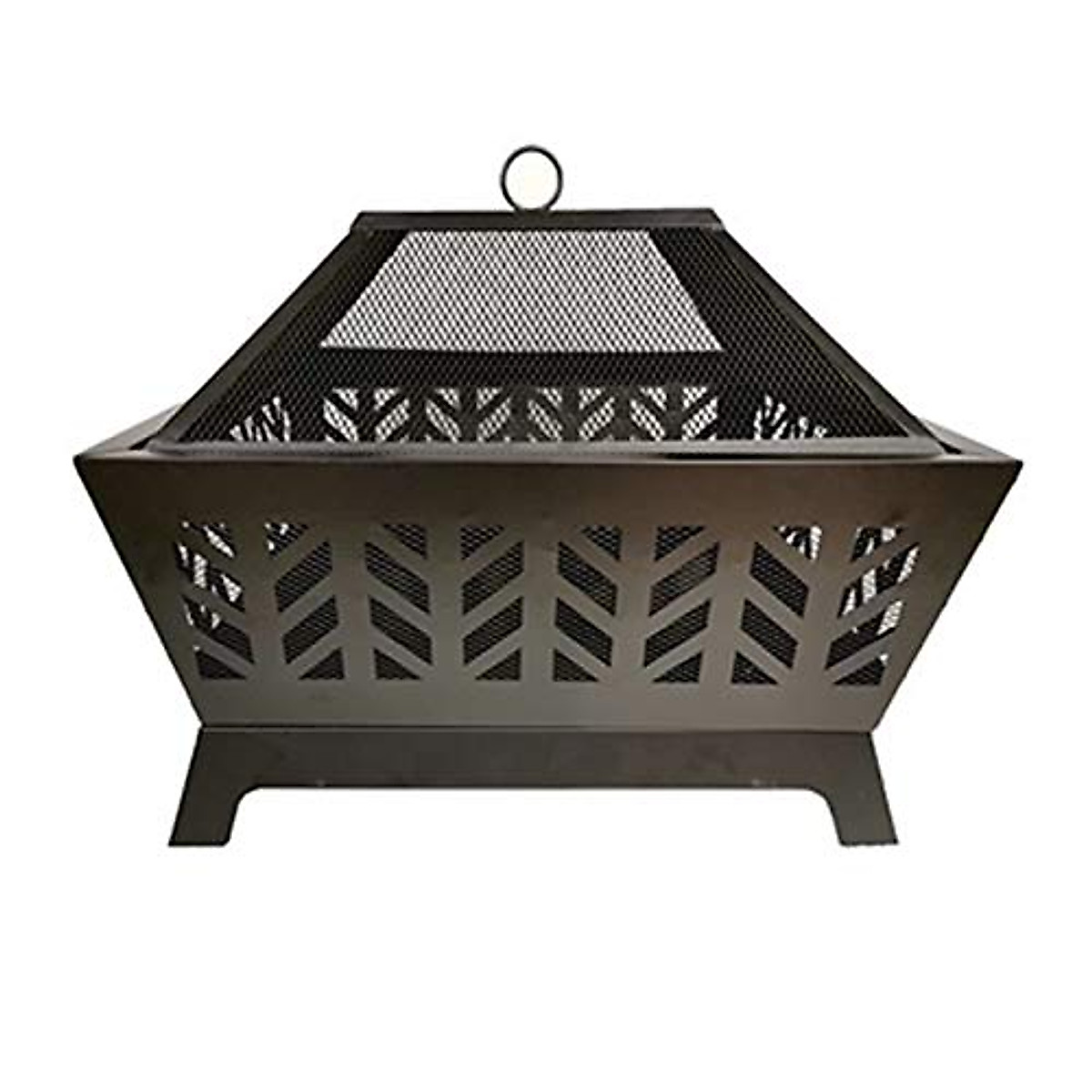 ZRSL Party Use Fire Pits, Stainless Steel Charcoal Grill, Fire Pits for Garden Chrome-Plated Iron Stove, Outdoor Fire Pits are Suitable for Garden Outdoor Gatherings. Seiko Build (Color : Black)