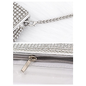 Naimo Bling Crystal Rhinestone Crossbody Bag Diamond Evening Clutch Envelope Handbag Cell Phone Purse for Party Prom