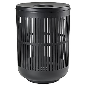 Zone Denmark Laundry Basket - Elevate Your Laundry Routine with Style and Functionality, Black 16.14x16.14x21.65 inches