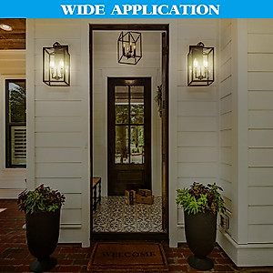 5 Pack C35 4Watt LED Candelabra Bulbs Equivalent to 40w Incandescent Bulbs,3000K Warm White 500 Lumens,B11 Candelabra Light Bulbs, E12 Dimmable Filament Clear Glass Candle Lamp for Home Decor