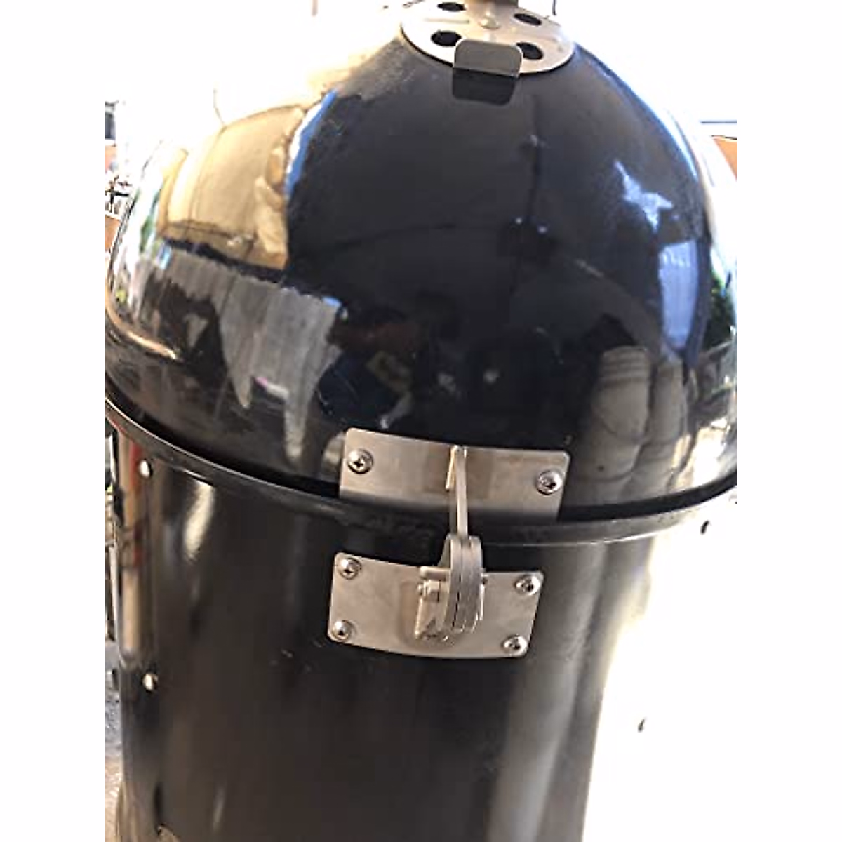 Stainless Lid Hinge Kit compatible with Weber Smokey Mountain Grill 18.5 22.5 quick release