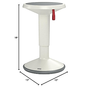 Interstuhl Up Stool Adjustable Multi-Use Ergonomic Stool, White (UP-WH)