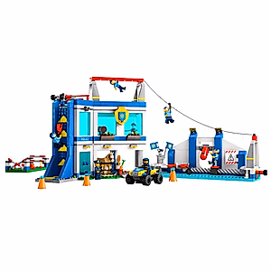LEGO City Police Training Academy 60372, Station Playset with Obstacle Course, Horse Figure, Quad Bike Toy and 6 Officer Minifigures, for Kids Ages 6 Plus