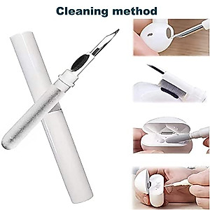 Geeice AirPods 1st 2nd Generation Case Cover with Cleaner kit, 2 in 1 Soft Silicone Protective Cover with Keychain for Women Men Compatible with Apple AirPods 1 2 Charging Case, Black