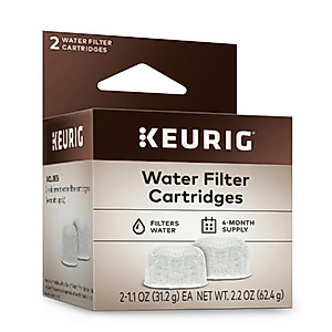 Keurig Water Filter Refill Cartridges, Replacement Water Filter Cartridges, Compatible with 2.0 K-Cup Pod Coffee Makers, 2 Count