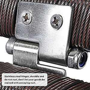 Outdoor Patio Wicker Storage Container Deck Box made of Antirust Aluminum Frames and Resin Rattan, 86-Gallon (Brown) (Large, Brown)