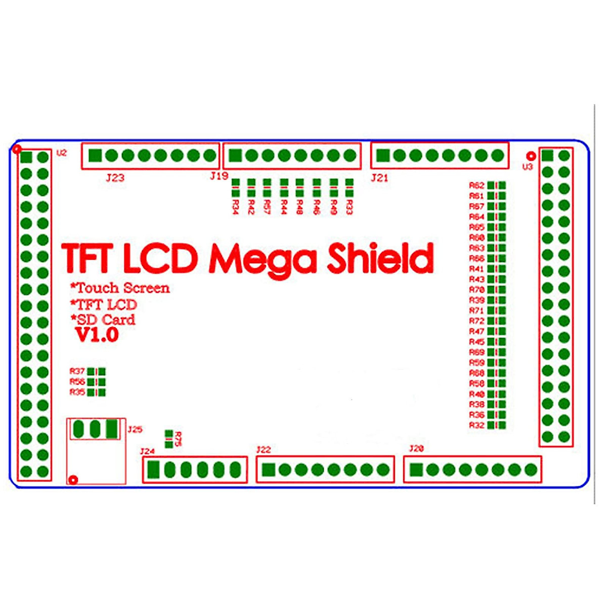 3.2 Inch TFT LCD V2.2 Expansion Board for Mega 2560