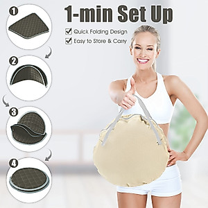 COSTWAY Portable Steam Sauna, Remote Control, 3L Steamer, Foldable Sauna Spa with 9 Temperature and 90 Mins Timer, Atomization, Personal Sauna Hat Tent for Detox Relaxation (Grey)