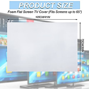2 Pcs TV Cover for Moving Foam Flat Screen TV Cover Waterproof and Weatherproof TV Protection Moving Supplies 30 x 40'' TV Display Screen Protector for TV Moving, Storage, or Renovation Fits to 43"