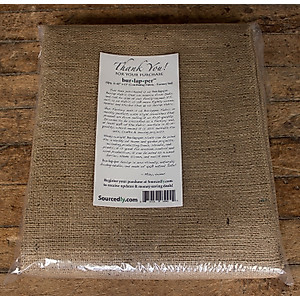 Burlapper 12 oz Jute Burlap Fabric Sheet, 40" x 5 yd, Factory 2nd
