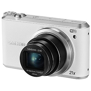 Samsung WB350F 16.3MP CMOS Smart WiFi & NFC Digital Camera with 21x Optical Zoom and 3.0" Touch Screen LCD and 1080p HD Video (White)