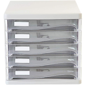 File Cabinets Drawer Plastic Desktop Office Storage File Box A4 Multi-Layer Data Cabinet HUYP