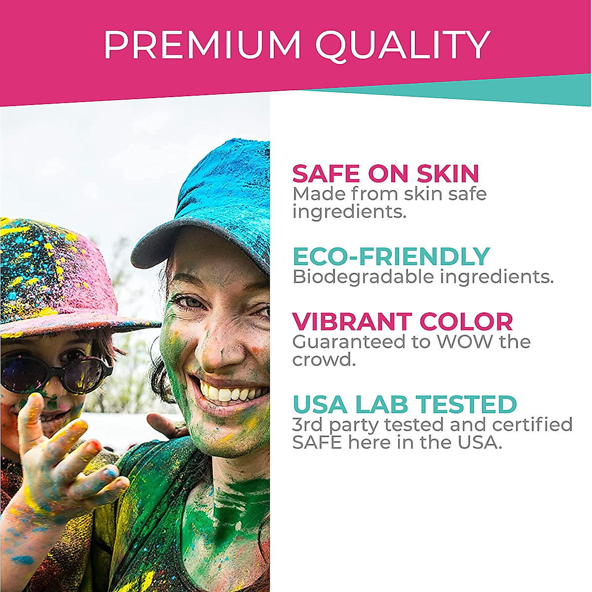 Hawwwy Colored Powder for Color Run, Gender Reveal (12) 70 Grams Packets, Color Run Powder Assorted Colors, Colorful Smoke for Photography, 5k Runs, Bath Bombs, War Paint, Holi Festival