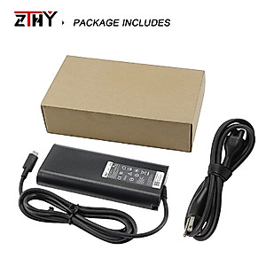 ZTHY 130W USB-C Type-C Laptop Charger Power Supply AC Adapter Replacement for Dell XPS 15 9500 XPS 17 9700 9700 9710 9720 9730 Precision 5750 5760 5770 5560 5550 5520 Latitude 7310 7210 9410 9510