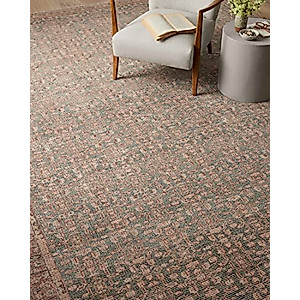 Loloi Angela Rose x Aubrey Blue/Terracotta 5'-0" x 7'-0" Area Rug