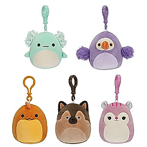 Squishmallows Original 3.5-Inch Clip-On Plush 5-Pack - Ultrasoft Official Jazwares Plush - Amazon Exclusive