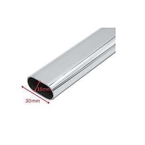 Oval Closet Rod - 94" - Chrome - 5 Pack