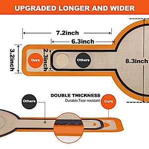 Silicone Bread Sling Dutch Oven - Best Japan Silicone. Non-Stick & Easy Clean Reusable Silicone Bread Baking Mat. With Extra Long Handles Bread Baking Sheet Liner, 2 Mix Colour set Transferable Dough