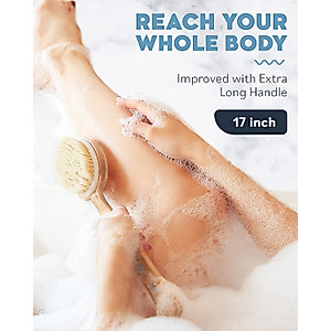 Back Scrubber Shower Brush Back Scrubber for Shower for Men and Women Exfoliating Back Scrubber for Shower Body Brush Back Scrubber Back Brush Long