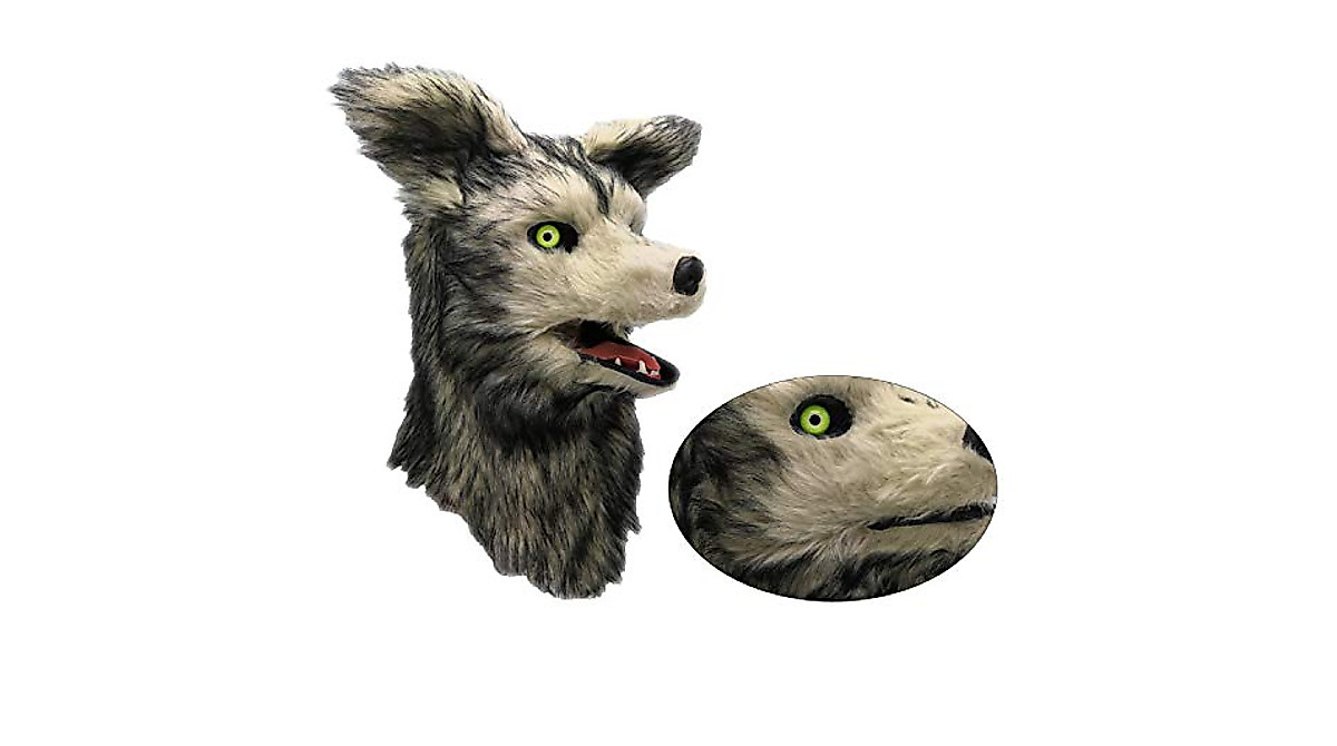 Realistic Mouth Mover Wolf Mask - Halloween & Cosplay Fun