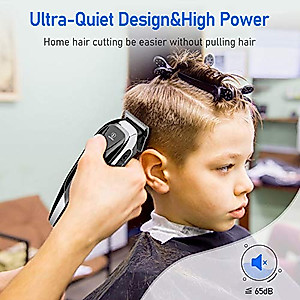 Corded Hair Clippers Professional Hair Cutting Kit 24 Pieces Accessories Hair Trimmer with 14 Guide Combs,3 Hair Combs,1 Scissor,1 Storage case,1 Barber Cape