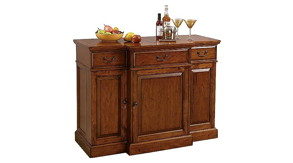 Howard Miller Modrich Wine & Bar Console - Rustic Elegance
