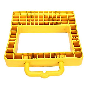 Homeon Wheels Pallet Truck Chock Heavy Duty Pallet Jack Stopper 14.2" Length x 11.6" Width x 2" Height Yellow (1 Pack) One T Level