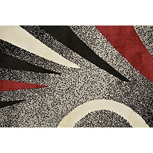 Comfy Collection New Stripes Design Area Rug Modern Contemporary Rug 3 Color Options (Grey, 18" X 30" Mat)