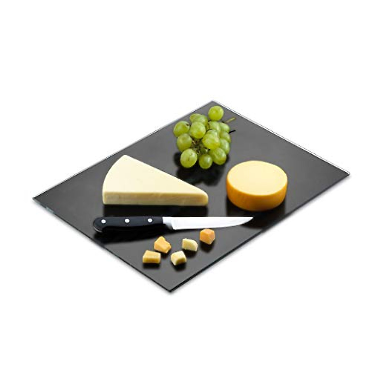 Tempered Black Glass Cutting Board – Long Lasting Black Glass – Scratch Resistant, Heat Resistant, Shatter Resistant, Dishwasher Safe. (XLarge 16x20")