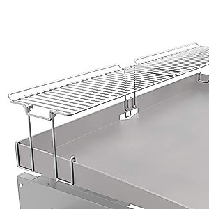 Yukon Glory™ Griddle Warming Rack - Designed for Blackstone Griddles 28" 1517 - New & Improved Design, One-Step Clip on Attachment (Not for Pro-Series)