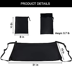 Blziqmsc Toddler Airplane Bed, Kids Airplane Bed, Airplane Footrest, Toddler Travel Bed, Kids Airplane Travel Essentials, Lightweight & Foldable - Airplane Seat Extender for Kids(Black)