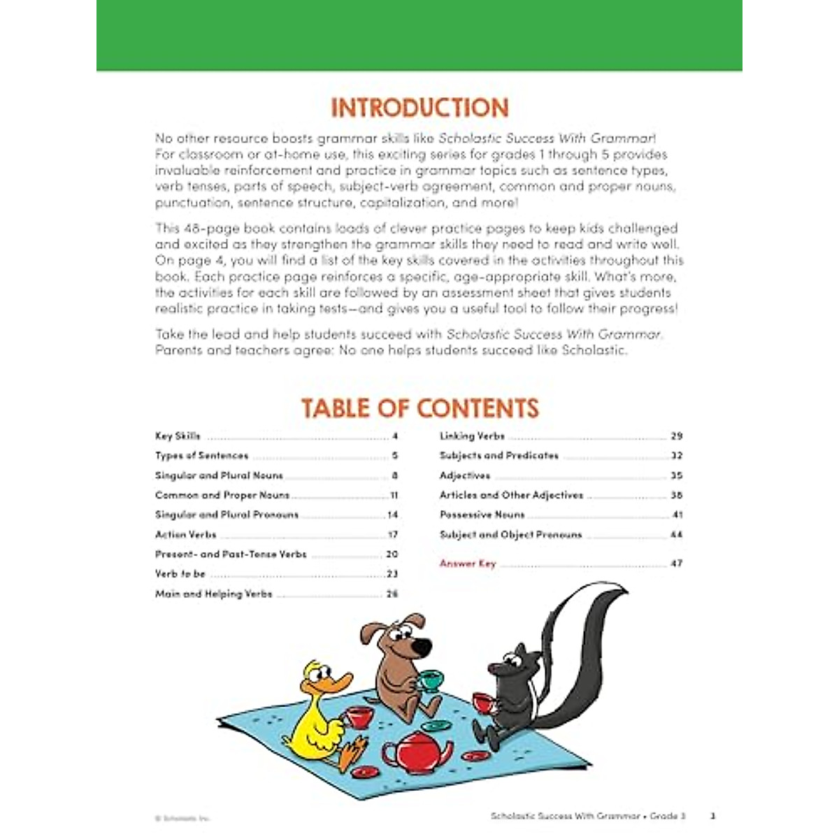 Scholastic Success with Grammar Grade 3 Workbook