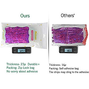 Foil Fringe Curtains Party Decorations - Melsan 3 Pack 3.2 x 8.2 ft Tinsel Curtain Party Photo Backdrop for Birthday Party Baby Shower or Graduation Decorations Rose Red