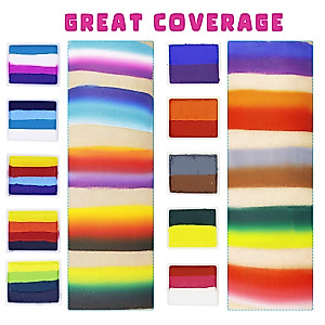 Bowitzki Professional Face Painting Kit For Kids Adults 12 x 10gm Face Paint Set Stencil One Stroke Split Cake Palette Non Toxic Rainbow Cakes Flora Unicorn Body Makeup Halloween Christmas Easter