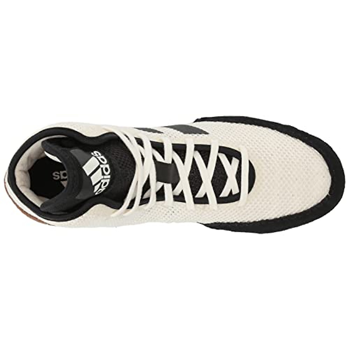 adidas Men's Tech Fall 2.0 Wrestling Shoe, Chalk White/Black/Gum, 9